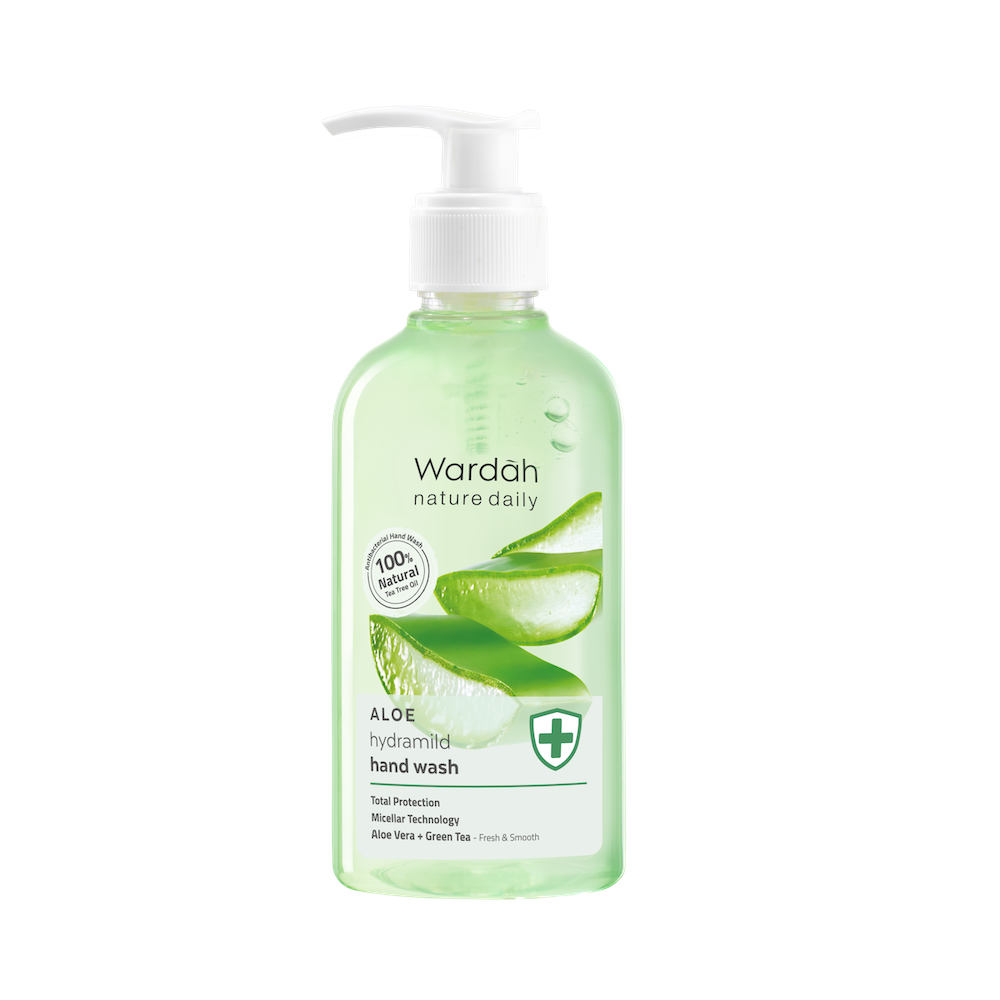 Wardah Nature Daily Aloe Hydramild Hand Wash 250 ml | Wardah Indonesia