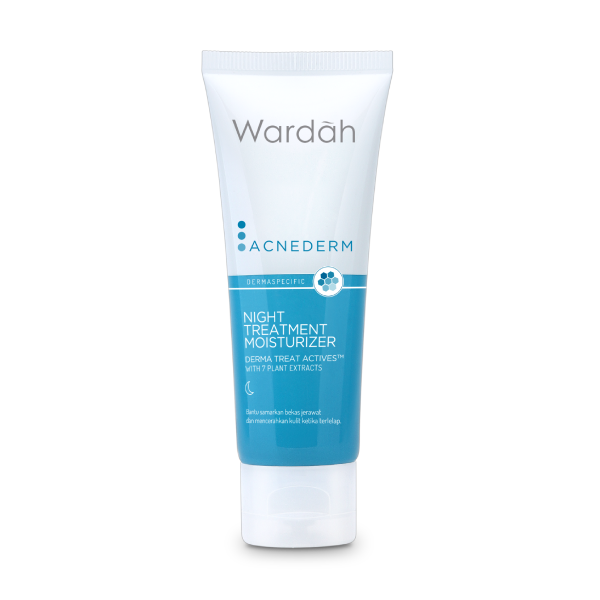 Acnederm Night Treatment Moisturizer | Wardah Indonesia